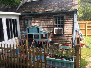 Building a raised base for a rabbit hutch