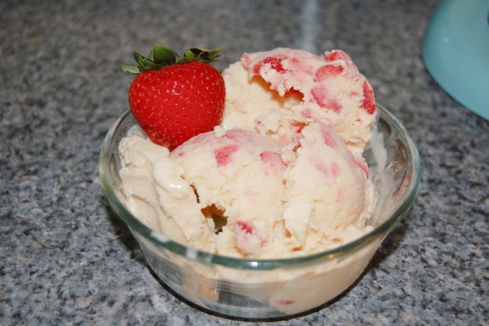Very Vanilla Strawberry Ice Cream Recipe
